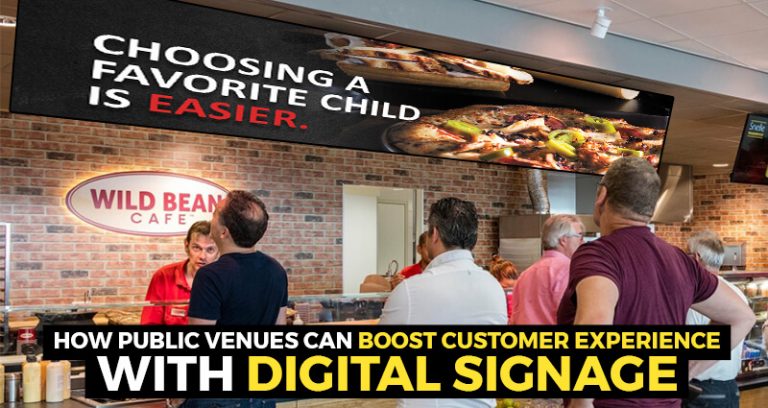 How Public Venues Can Boost Customer Experience with Digital Signage