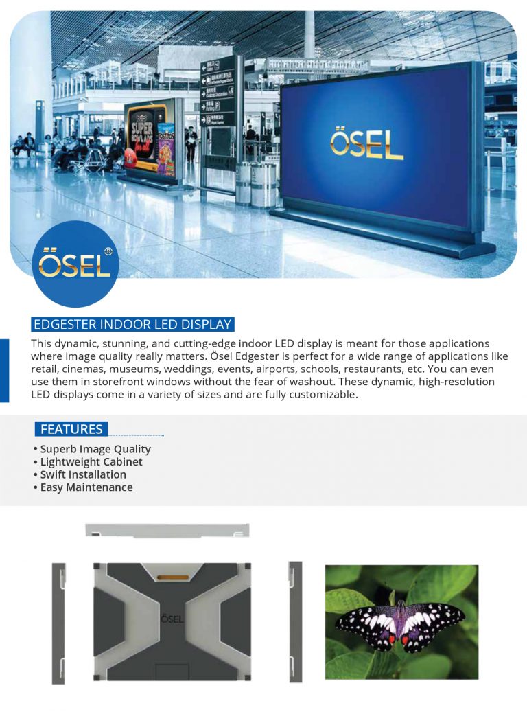 Edgester Indoor Led Display P1.5 - Osel Tech
